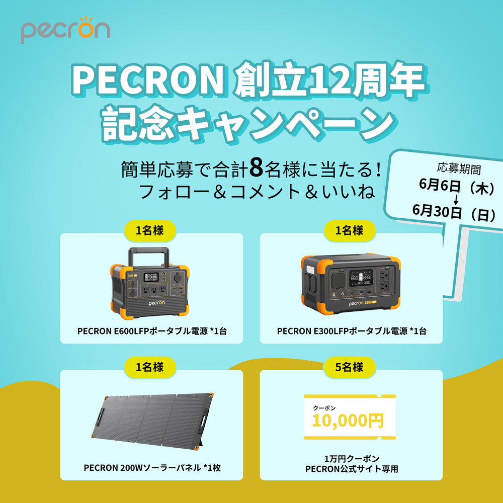 PECRON（ペクロン）はお蔭様で設立12周年を迎えました！